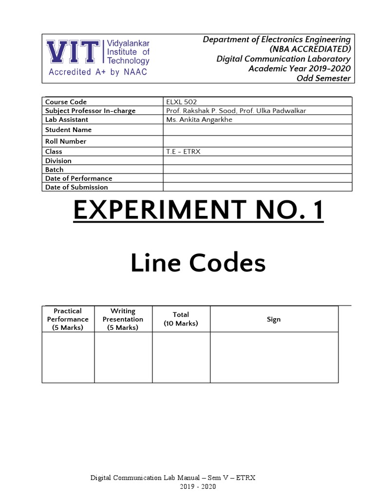 Line Codes | PDF | Digital Signal | Data Transmission