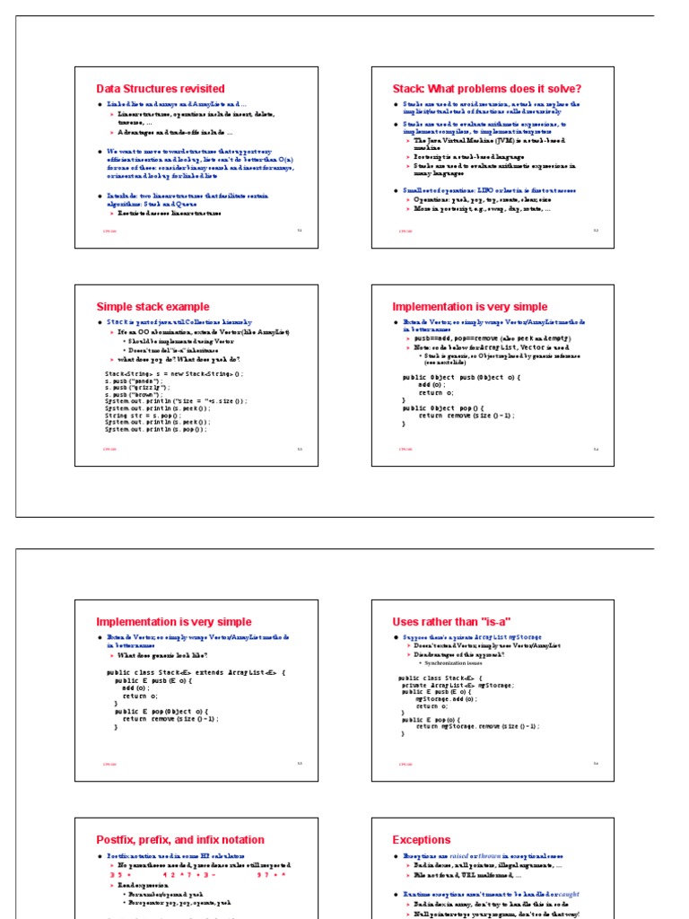 Data Structures Revisited Stack: What Problems Does It Solve ...