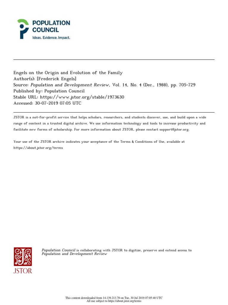 Population Council Population and Development Review | PDF | Family ...