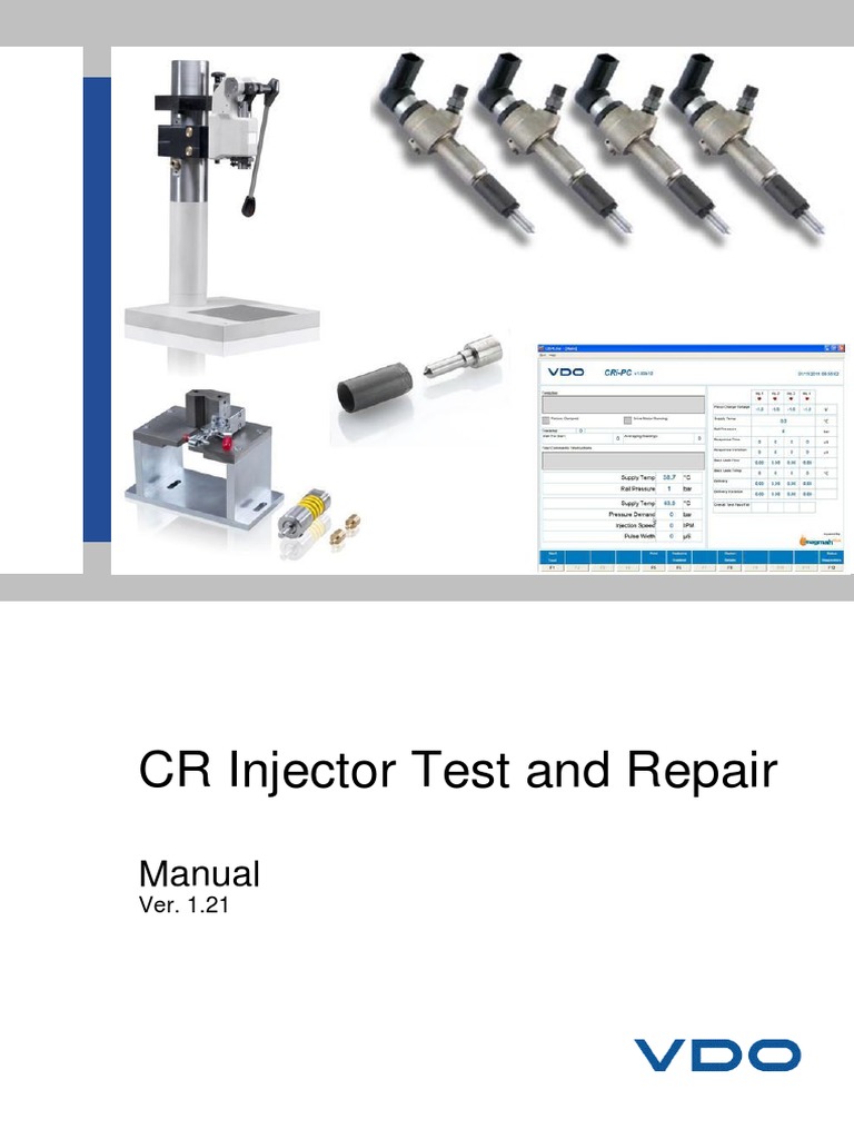CR Injector Test and Repair: Manual | PDF | Diesel Engine | Nut (Hardware)