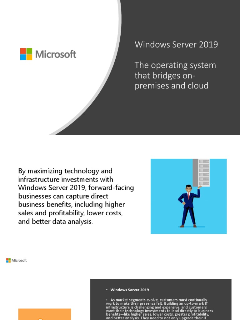 Windows Server 2019 Product Presentation | PDF | Cloud Computing ...