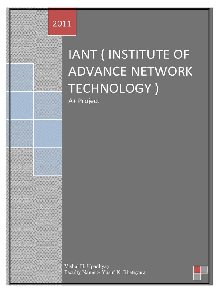 Iant (Institute of Advance Network Technology) : A+ Project | PDF ...