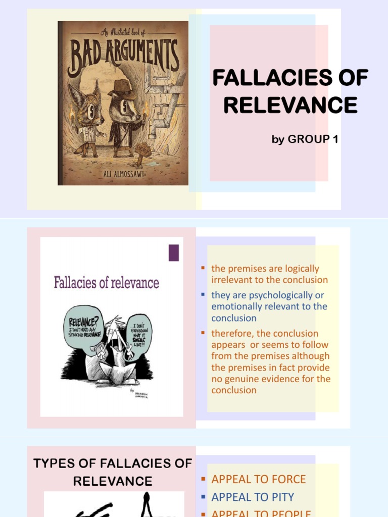 Fallacies of Relevance | PDF | Fallacy | Logical Consequence