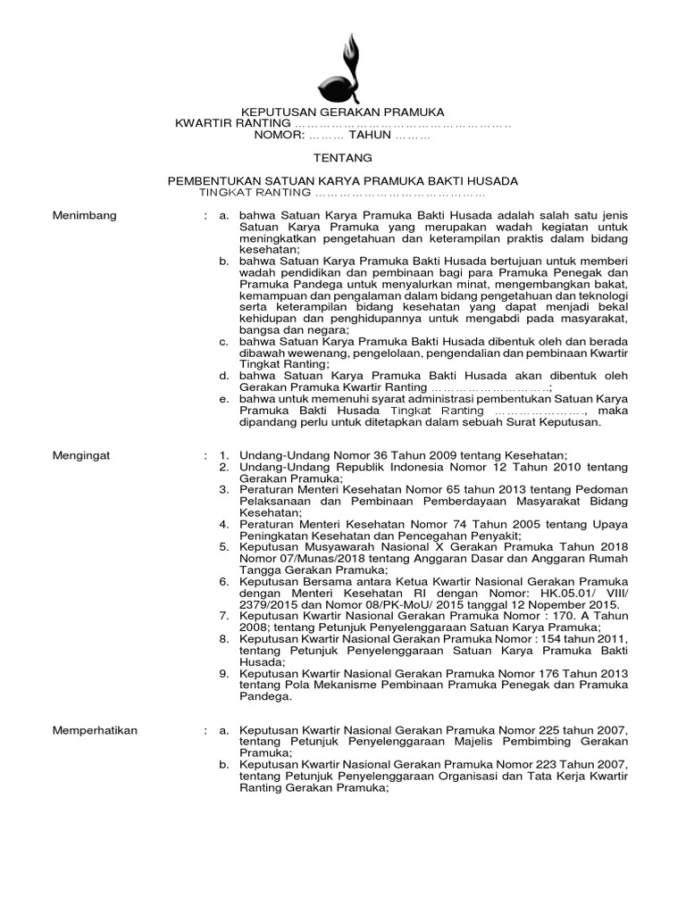 Contoh SK SBH Ranting | PDF