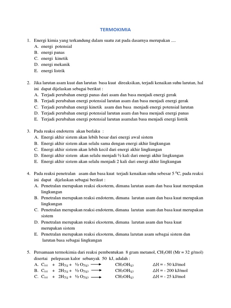 Kisi-Kisi KM 2019 | PDF