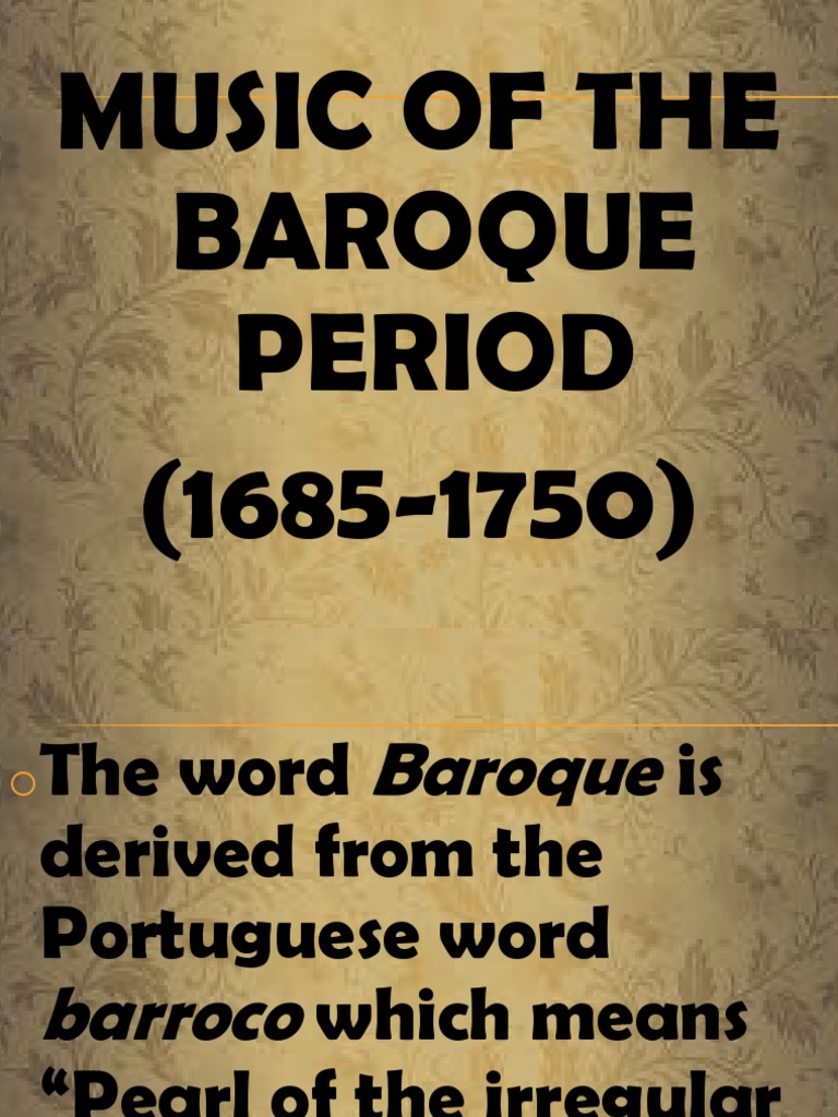 Music of The Baroque Period (1685-1750) | PDF | Baroque Music | Orchestras