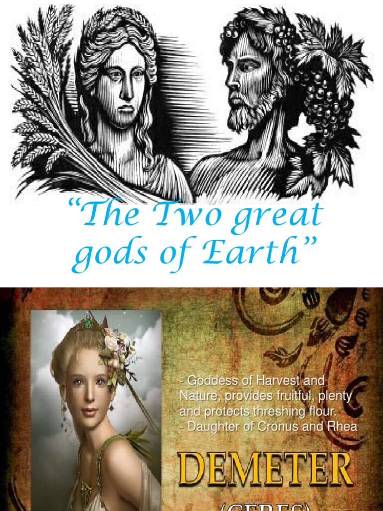 Two Great Gods of Earth | PDF | Persephone | Dionysus