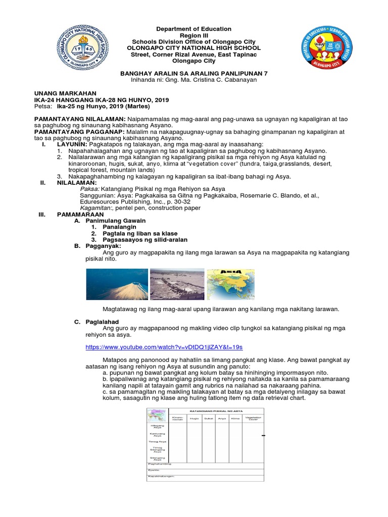 Araling Panlipunan 7 | PDF