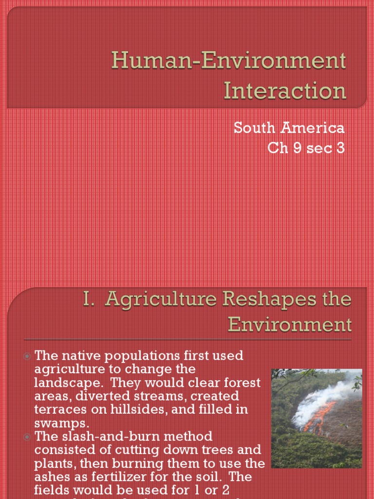 Human-Environment Interaction in Argentina | PDF | Resort | Agriculture