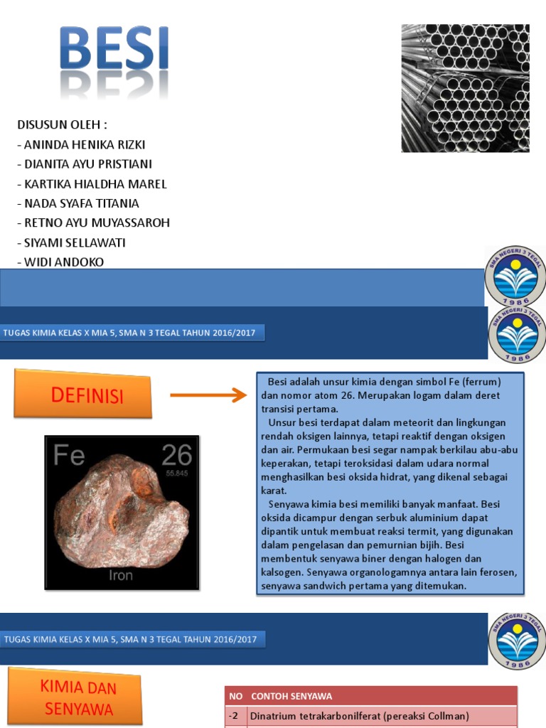 Presentasi Kimia (Besi) | PDF