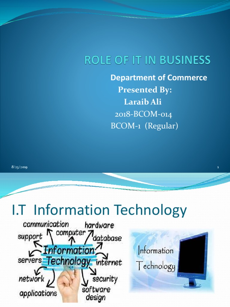 The Role of Information Technology in Business Functions: An Overview ...