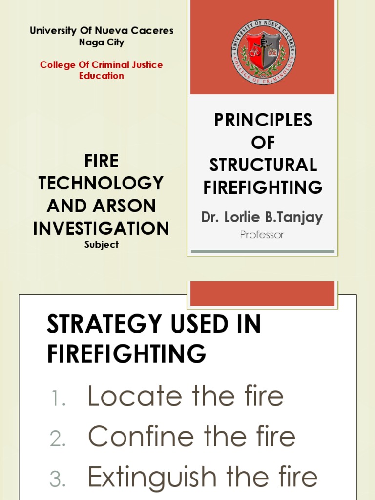 Principles OF Structural Firefighting Fire Technology And Arson ...