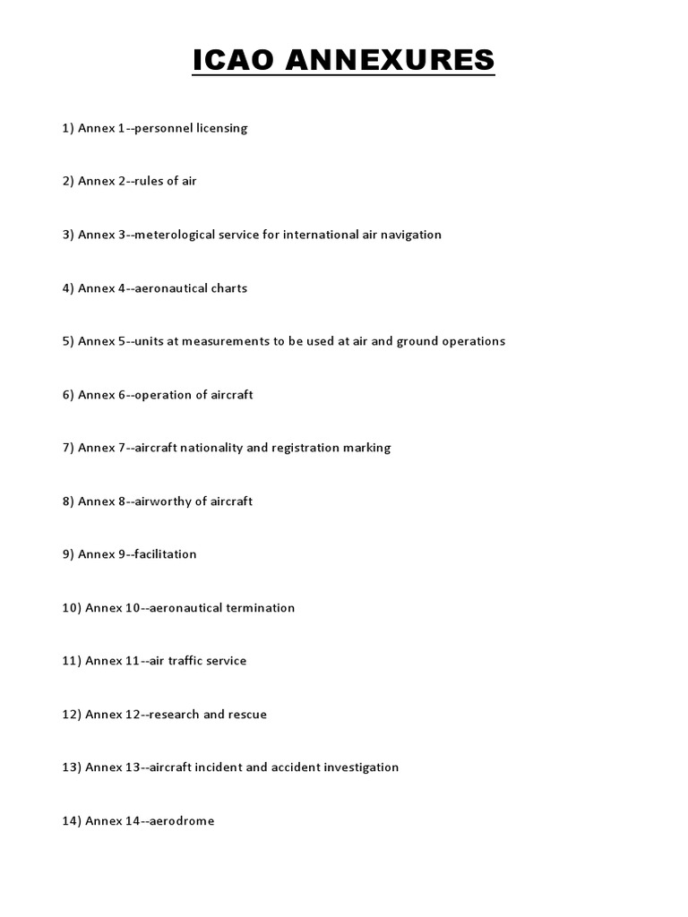 Annex, Circulars, Definitions | PDF | Aeronautics | Aviation