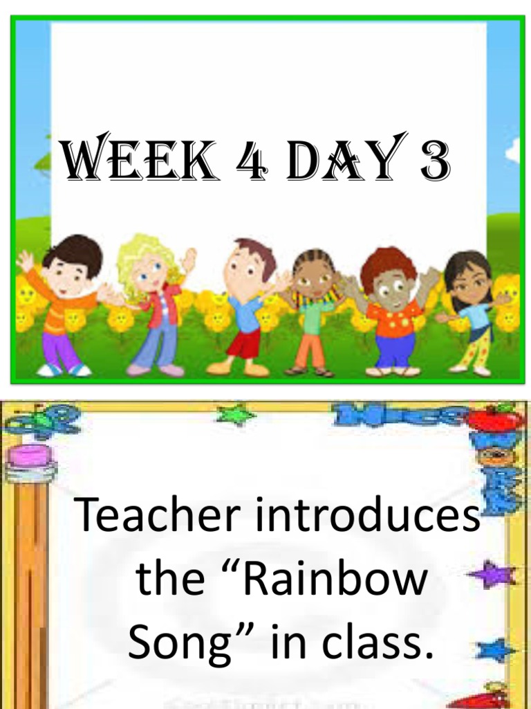 Rainbow Song and Story Activities | PDF | Artistic Techniques | Color