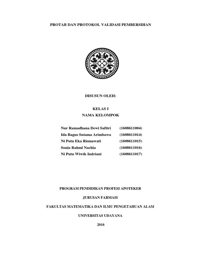 Protokol Validasi Pembersihan Dan Lampiran | PDF | Komputer | Teknologi ...