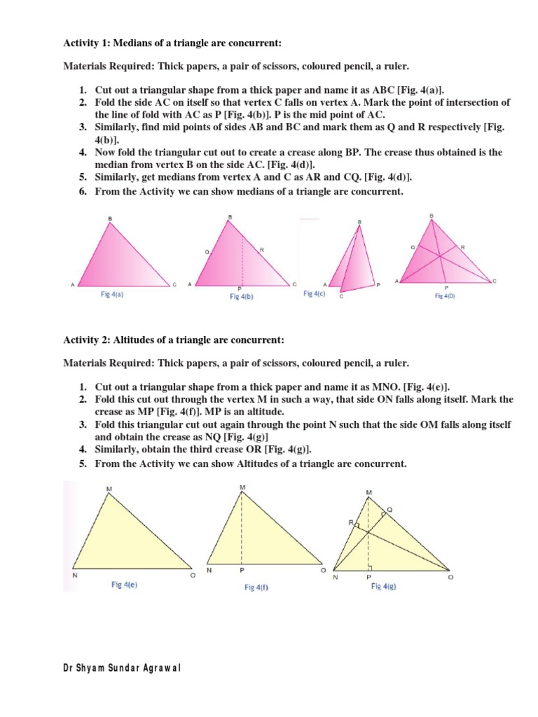 Activity Maths 01 | PDF | Triangle | Circle