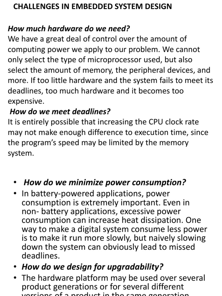 Introduction To Embedded Systems | PDF | Embedded System | Real Time Computing