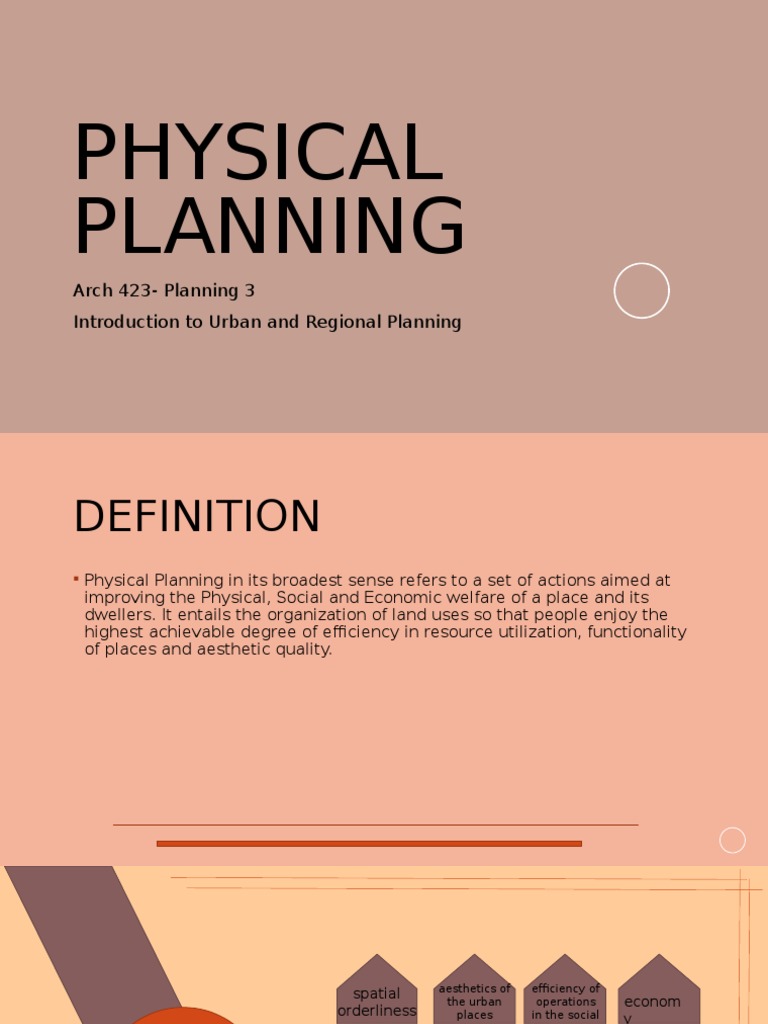Introduction to Physical Planning | PDF | Urban Planning | Zoning