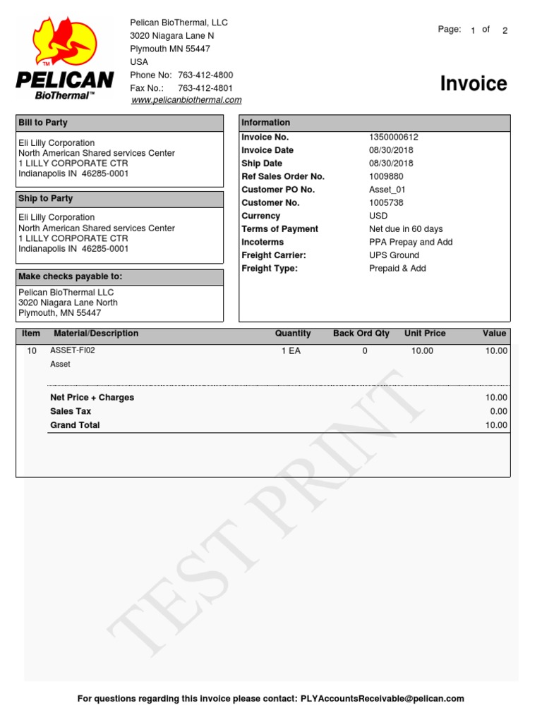 Invoice: Asset-Fi02 Asset | PDF | Indemnity | Invoice