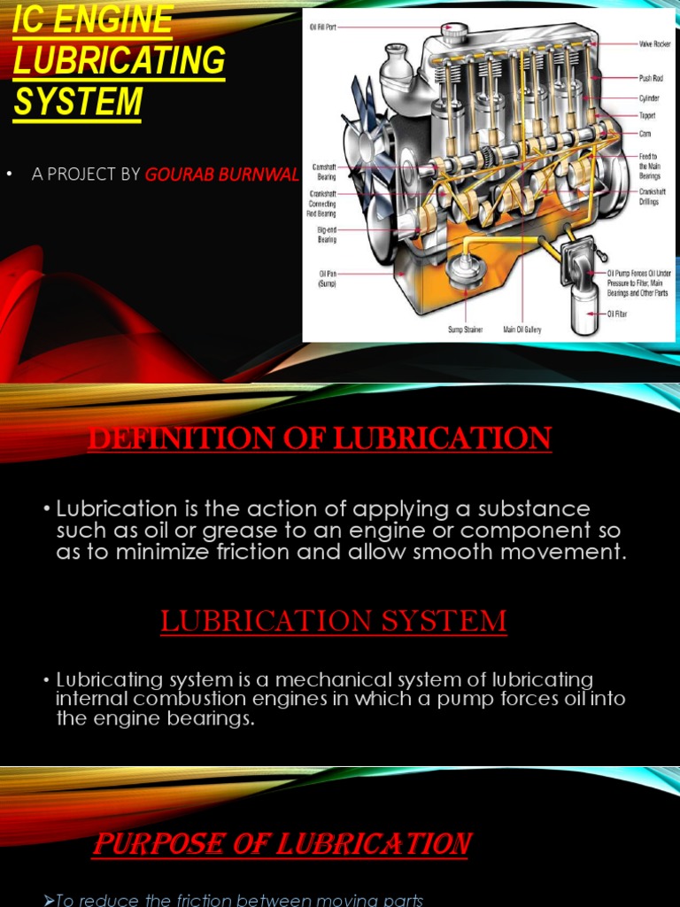 IC Engine Lubrication Systems Explained | PDF | Internal Combustion ...