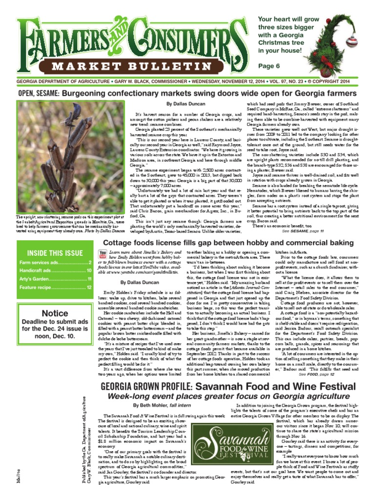 Market Bulletin | PDF | Sesame | Tractor