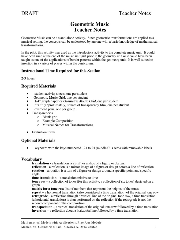 GEOMETRIC | PDF | Rhythm | Fraction (Mathematics)