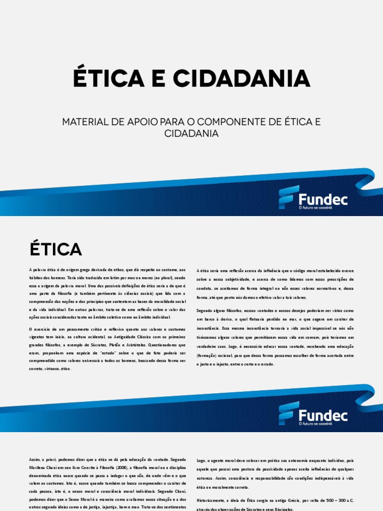 ética E Cidadania Pdf Pdf Cidadania Moralidade