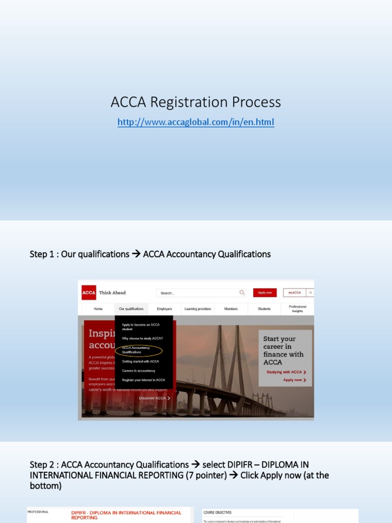 ACCA Registration Process Updated | PDF | Cheque | Business