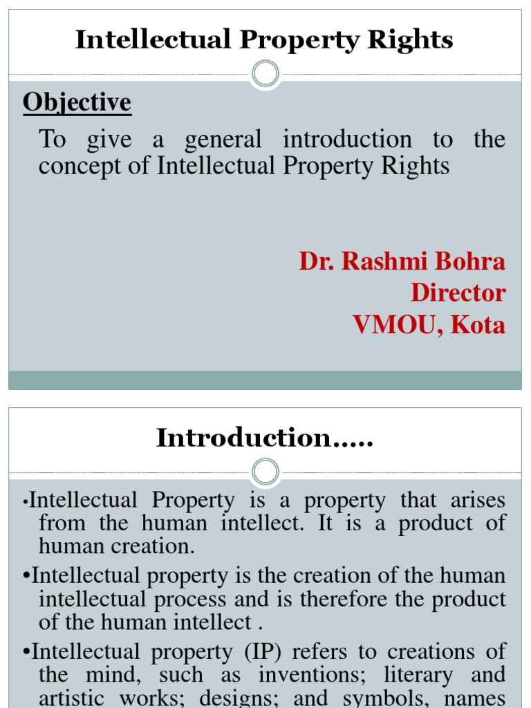 IPR Introduction | PDF | Intellectual Property | Trade Secret