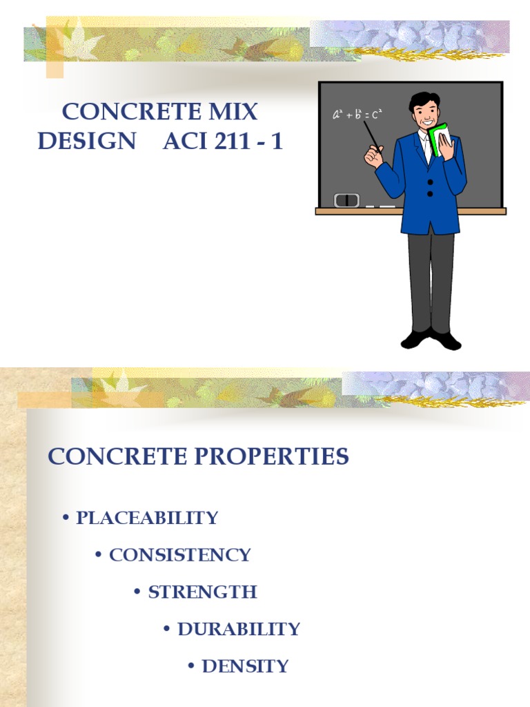 ACI 211 CONCRETE MIX DESIGN GUIDE | PDF | Construction Aggregate | Concrete