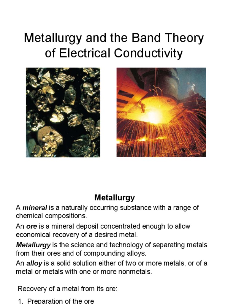 Metallurgy and The Band Theory of Electrical Conductivity | PDF ...
