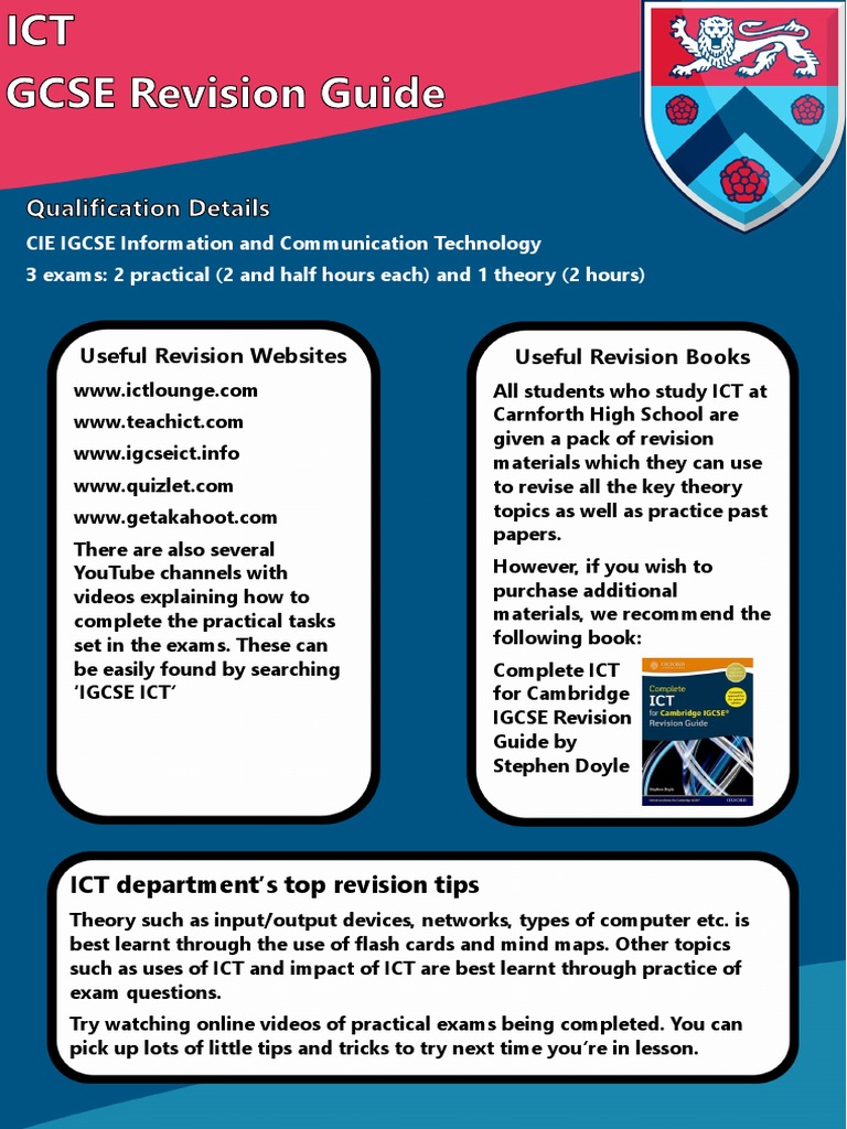 Useful Revision Websites Useful Revision Books: ICT Department's Top ...