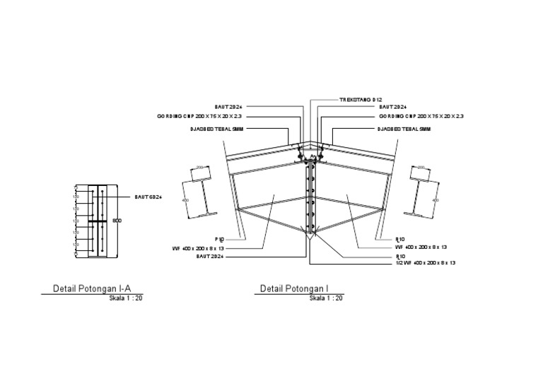 Detail Potongan I Detail Potongan I-A | PDF