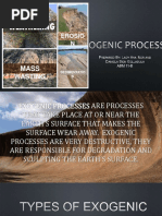Exogenic and Endogenic Processes Explained | PDF | Plate Tectonics ...