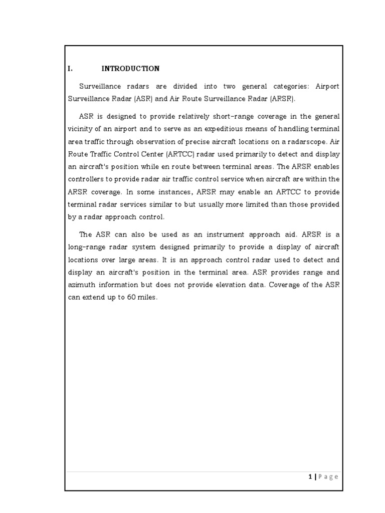 Asr Arsr | PDF | Wireless | Aerospace