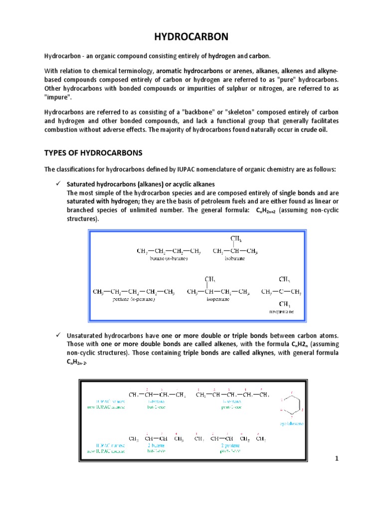 Introduction to Hydrocarbons and Alkanes | PDF | Hydrocarbons | Alkane