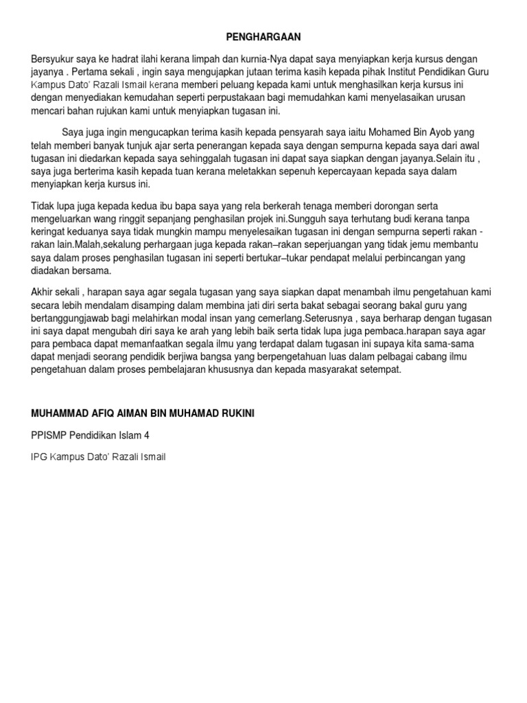 PENGHARGAAN | PDF | Karier & Perkembangan | Kesehatan Holistik