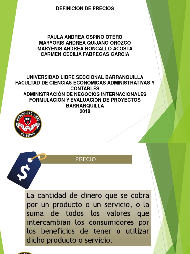 Definicion de Precios Ultima | Descargar gratis PDF | Precios | Oferta ...