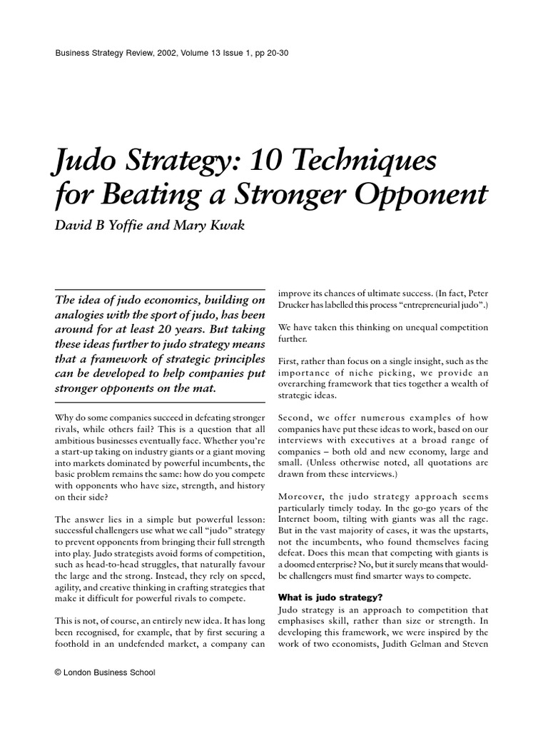 Judo Strategy | PDF | Juniper Networks | Strategic Management