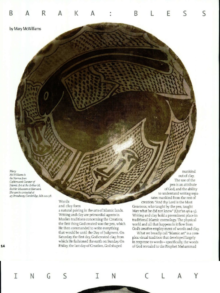 Baraka Blessings in Clay | PDF | Pottery | Hadith