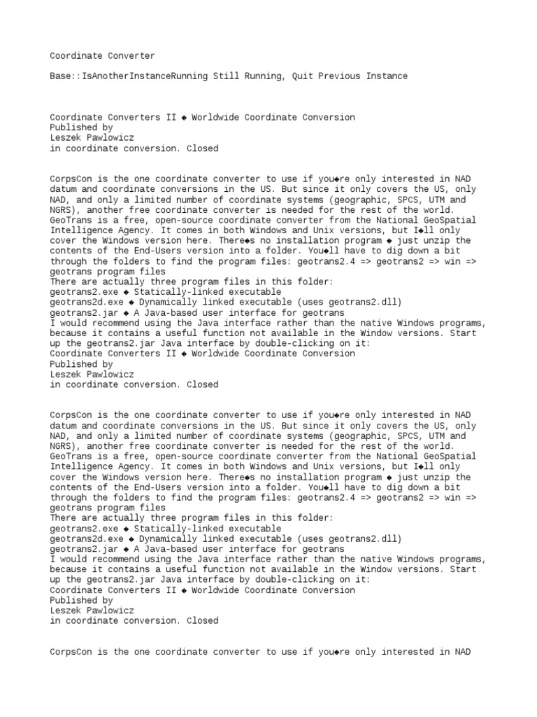 Coordinates | PDF | Directory (Computing) | Computer File