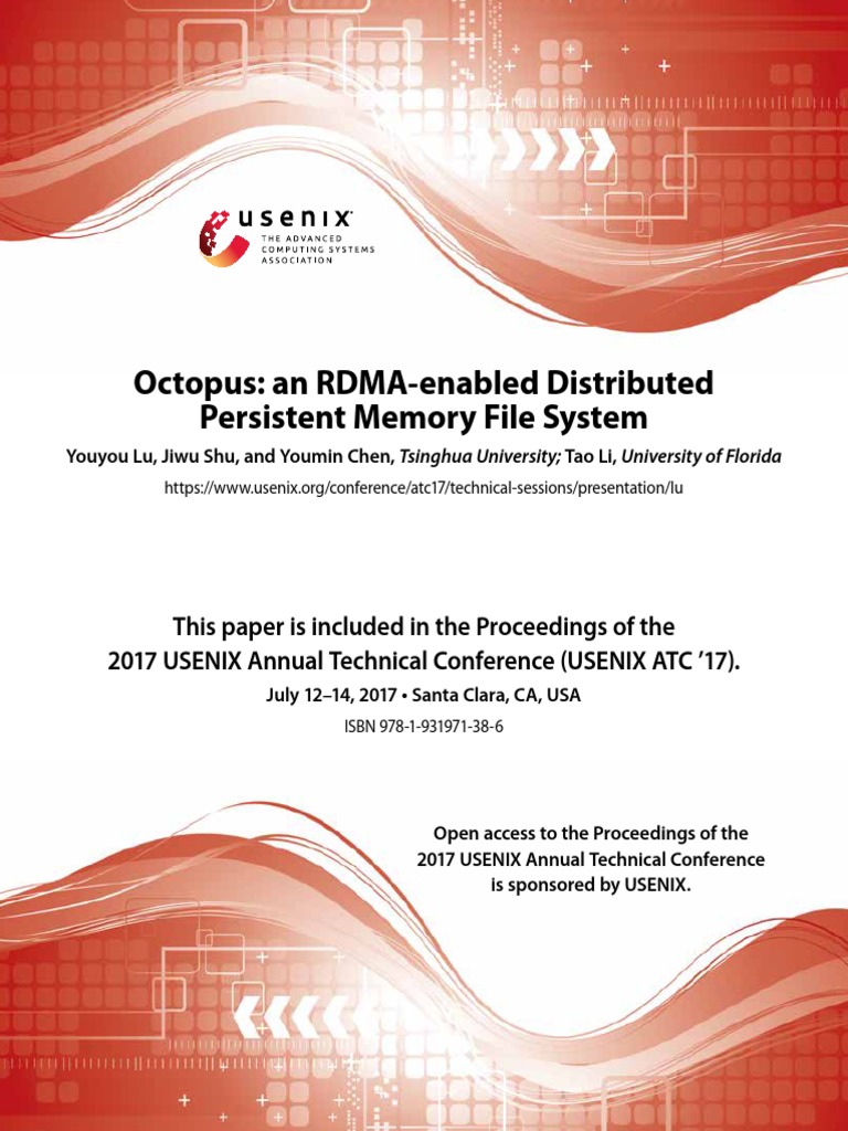 Octopus: An RDMA-enabled Distributed Persistent Memory File System | PDF | File System | Random ...