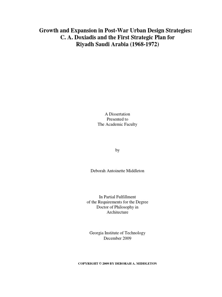 Middleton Deborah A 200912 PHD | PDF | Economic Development | Urban Design