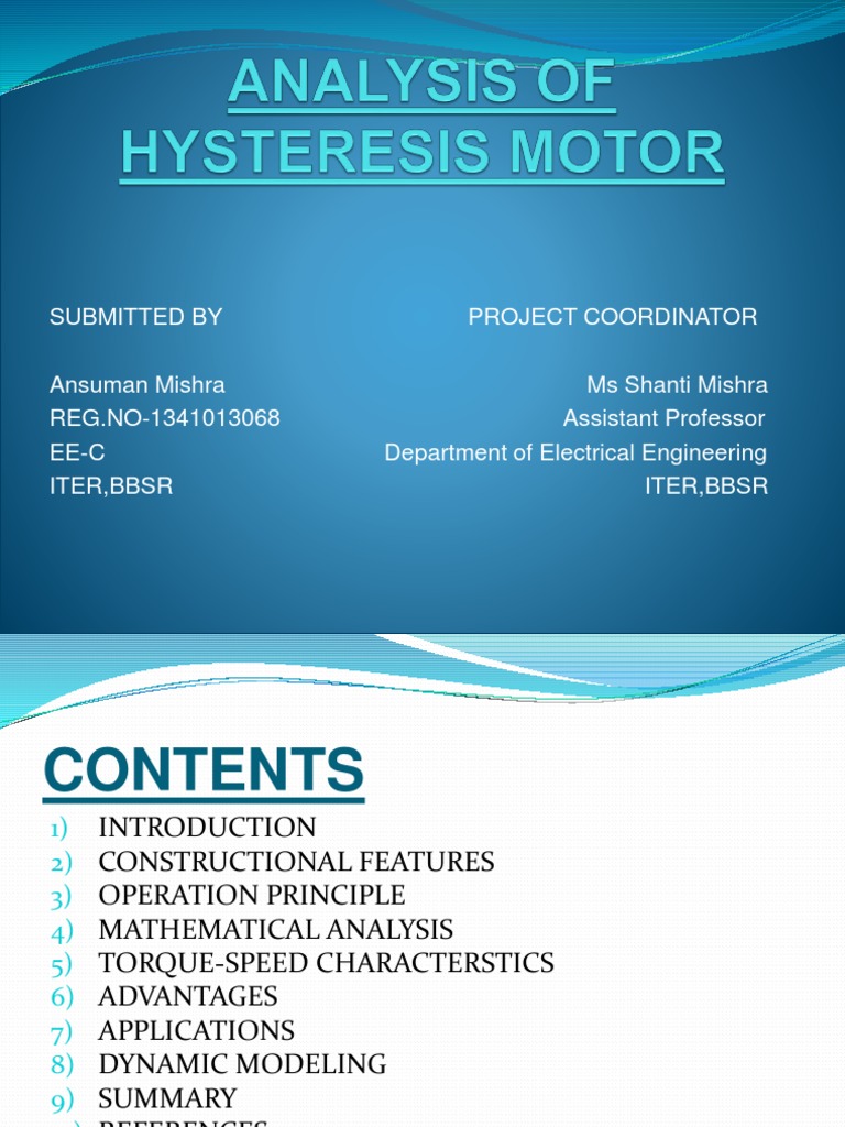 Hysteresis Motor | PDF | Electric Motor | Electromagnetism
