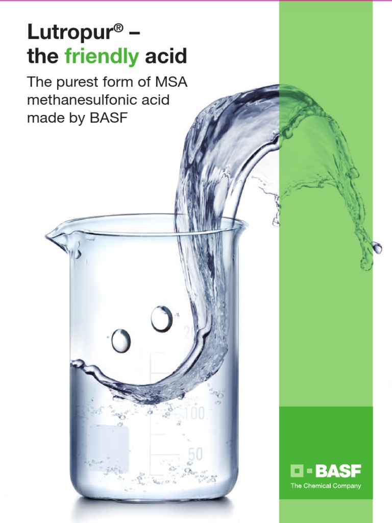 Lutropur MSA | PDF | Acid | Salt (Chemistry)