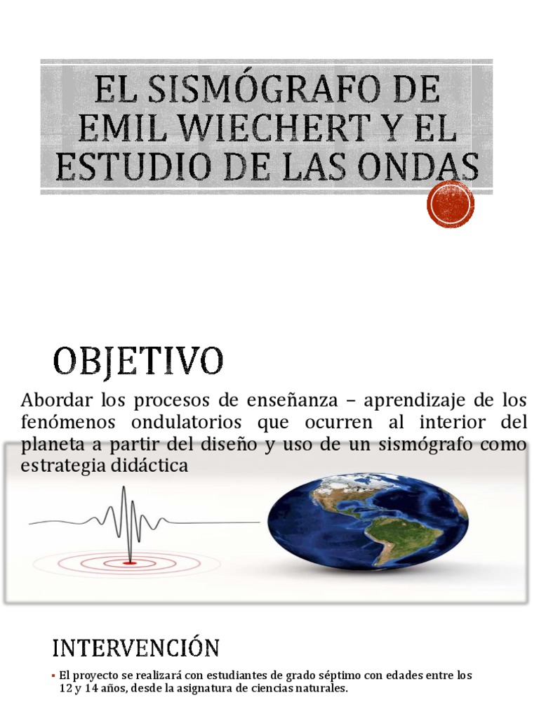 El Sismógrafo de Emil Wiechert y Estudio de Las Ondas | PDF | Olas ...