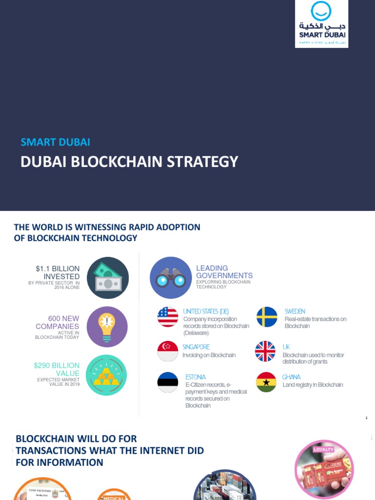 Dubai Blockchain Strategy | PDF | Computing | Information Technology
