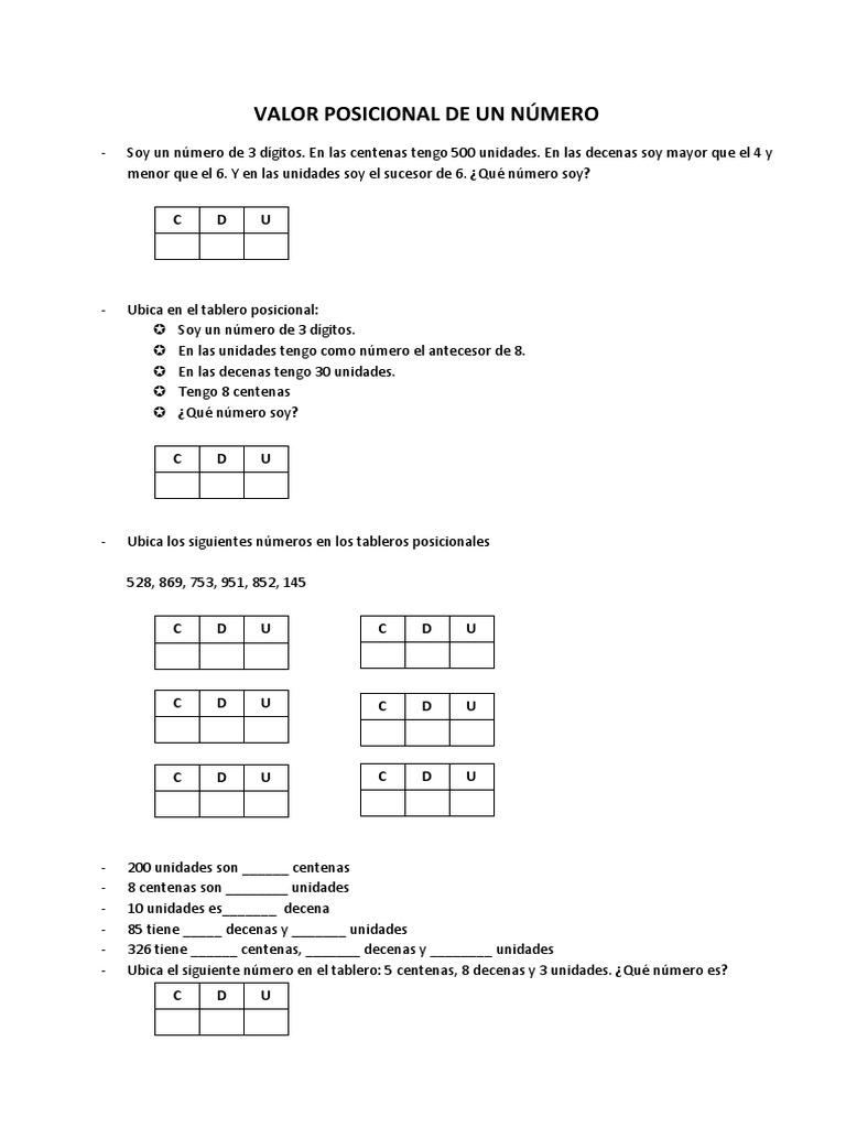 Números Posicionales y Gráficos | PDF