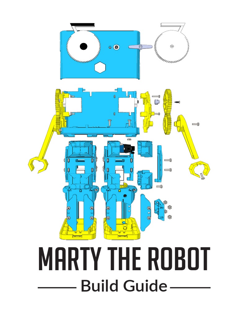 Marty The Robot: Build Guide | PDF | Screw | Manufactured Goods