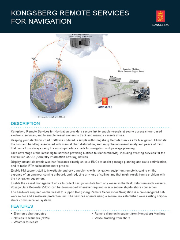 Kongsberg Remote Navigation Services | PDF | Technology & Engineering